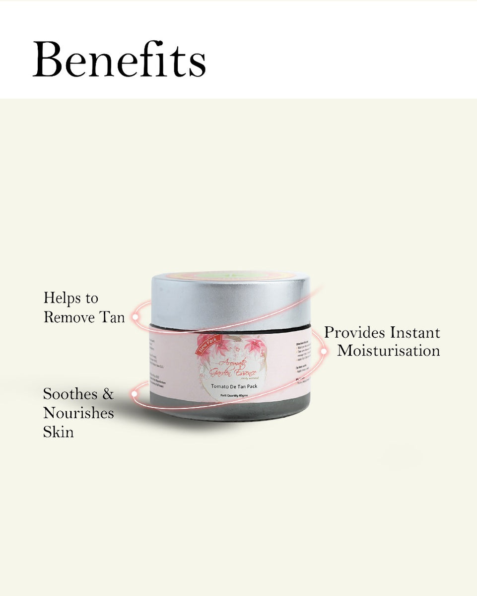 AGE Tomato De Tan Mask For Instant Glowing & Removes Tanning – Aromatic ...